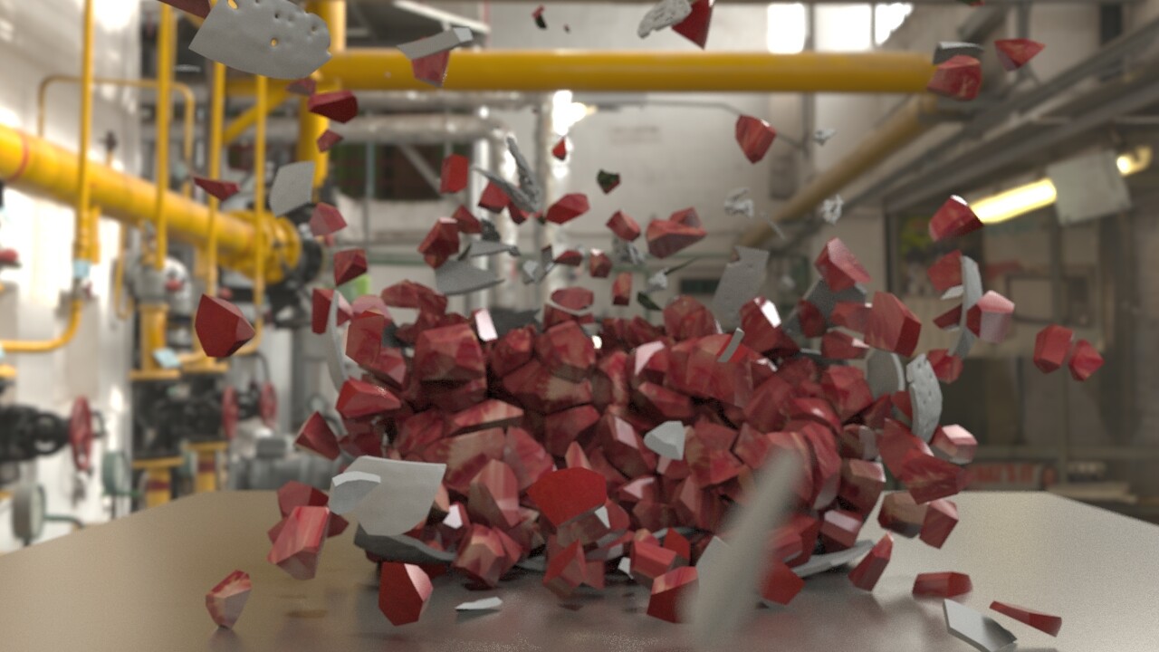 ArtStation - Houdini Project: Exploding Frozen Tomato