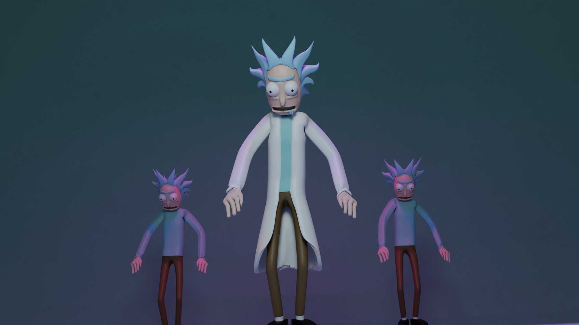 ArtStation - Rick Sanchez Dancing Blender Animation