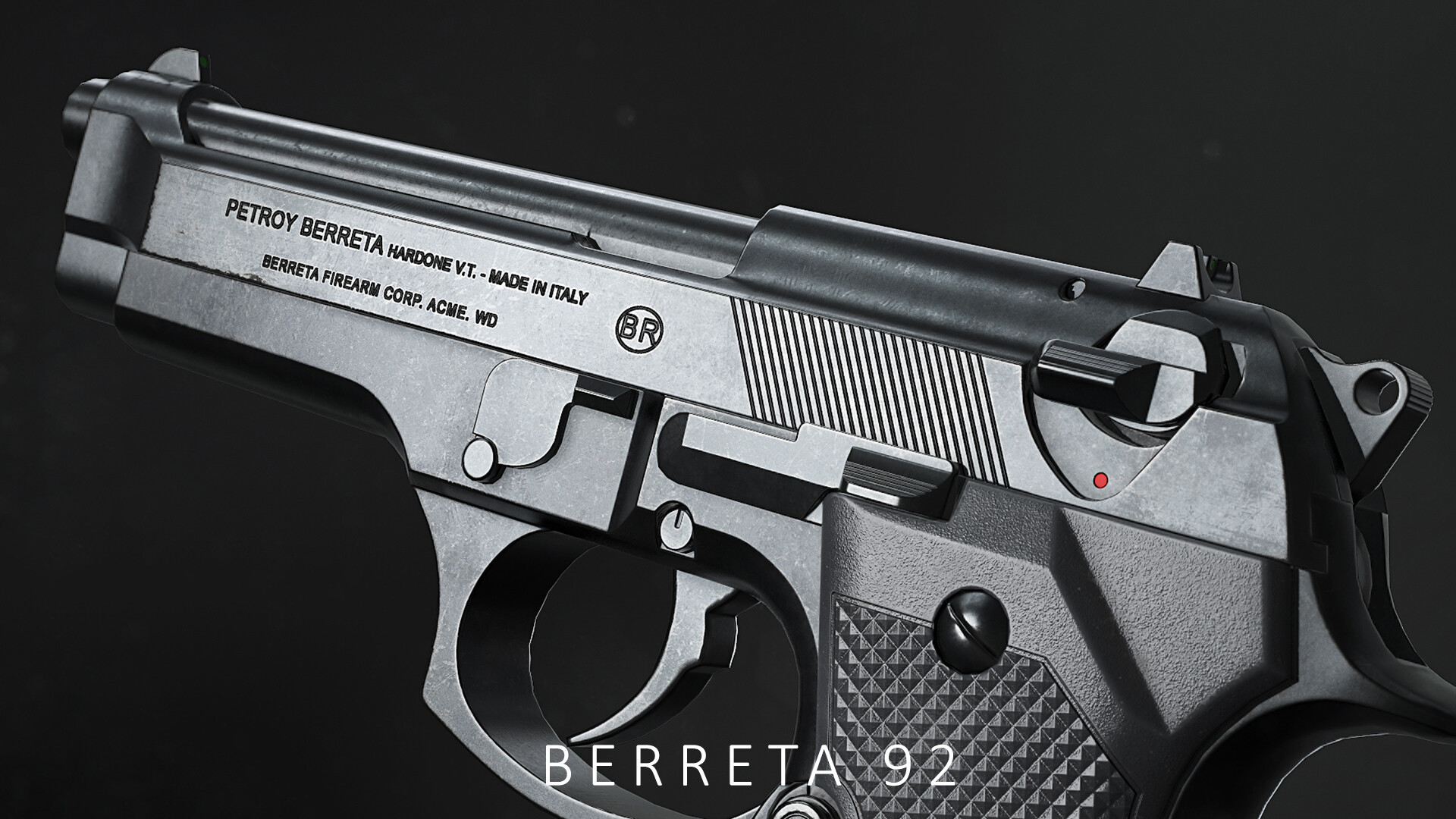 ArtStation - Berreta 92 pistol