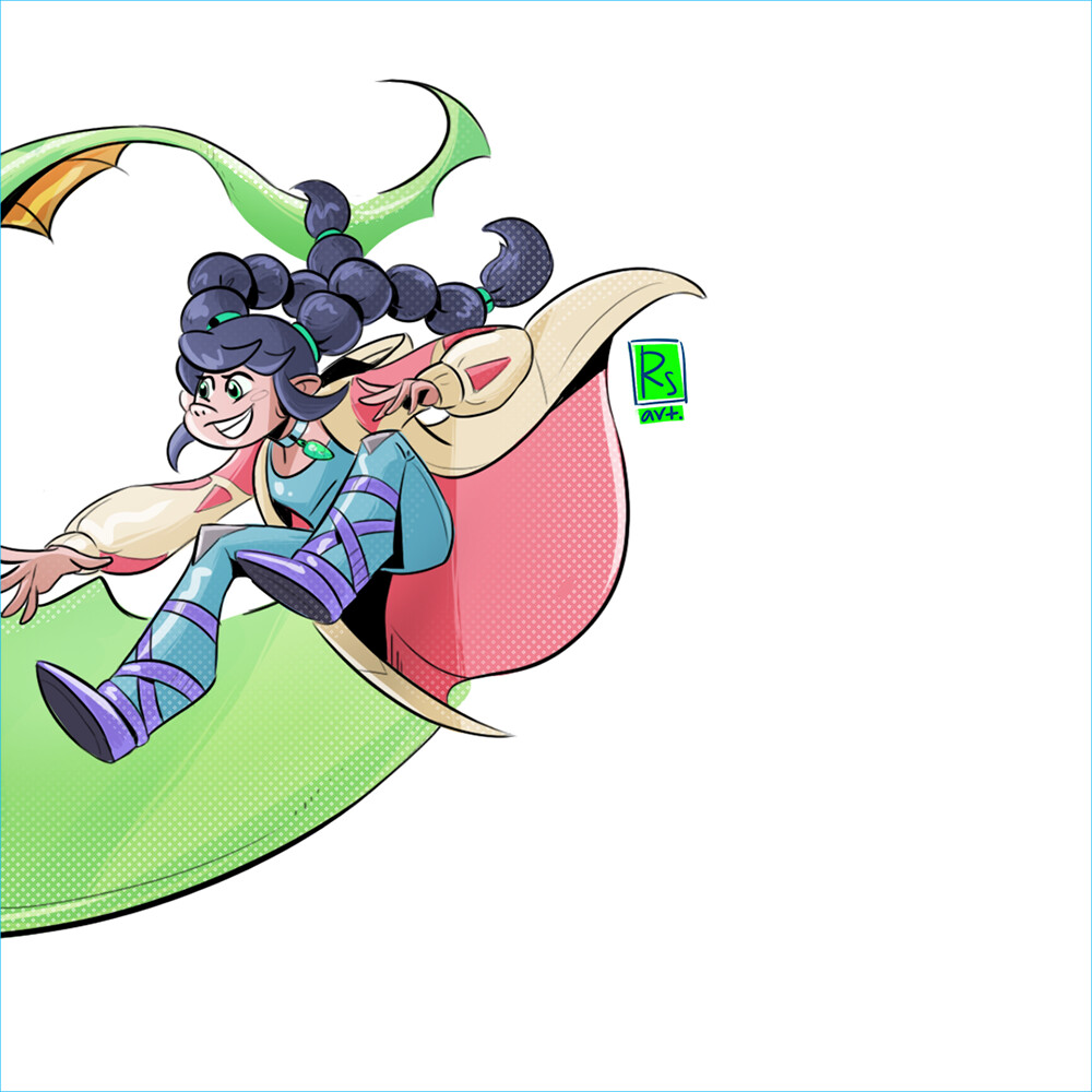 ArtStation - A FRIENDLY DRAGON : character design 🐲