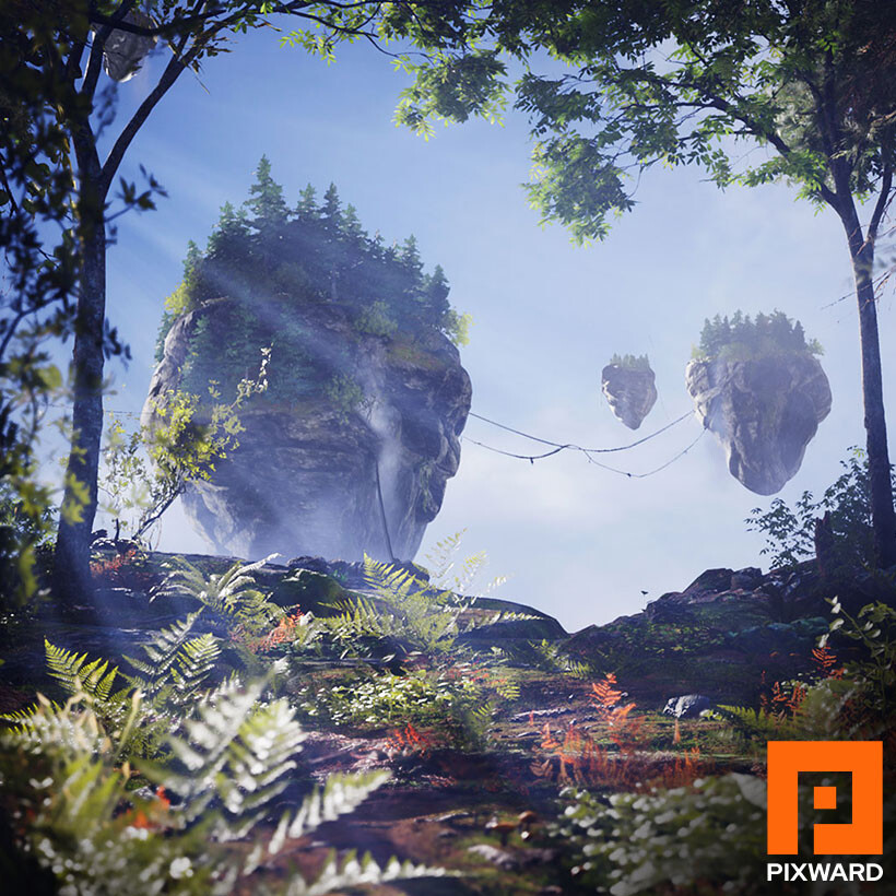 ArtStation - Flying islands