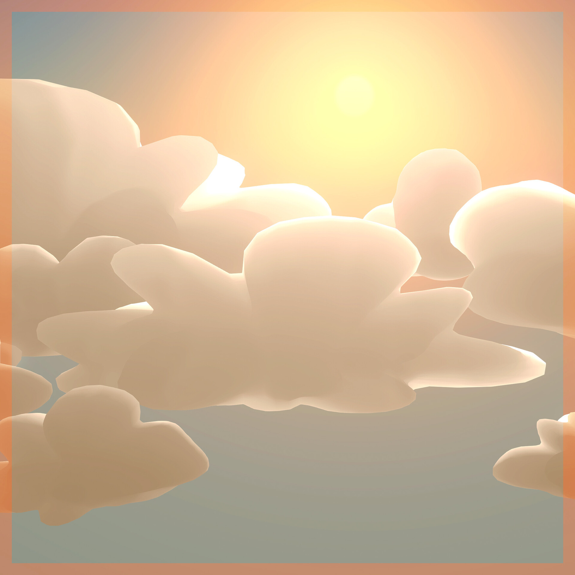 ArtStation - Stylized Procedural Clouds