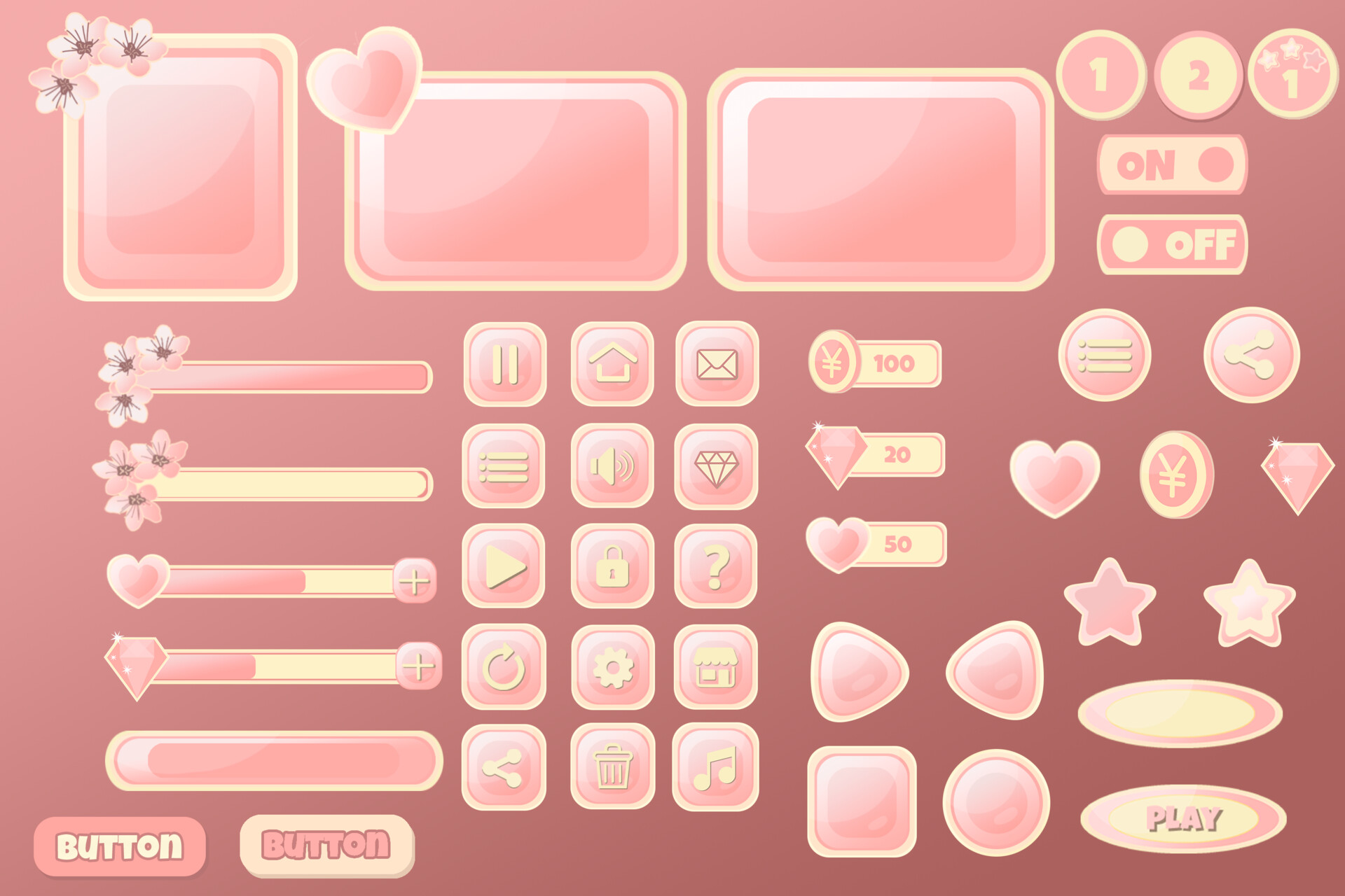 ArtStation - Romantic Icons