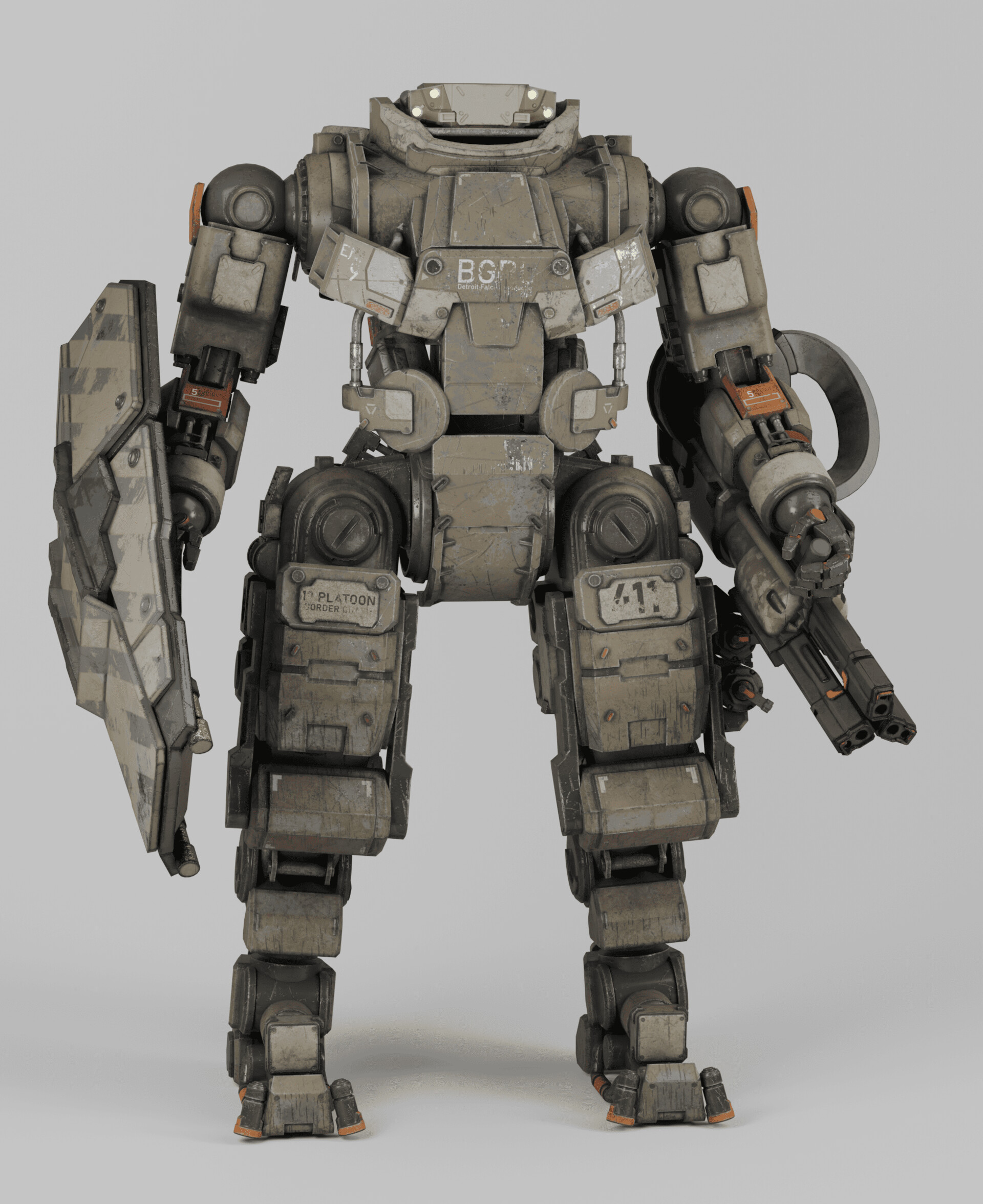 ArtStation - Border Patrol Mech