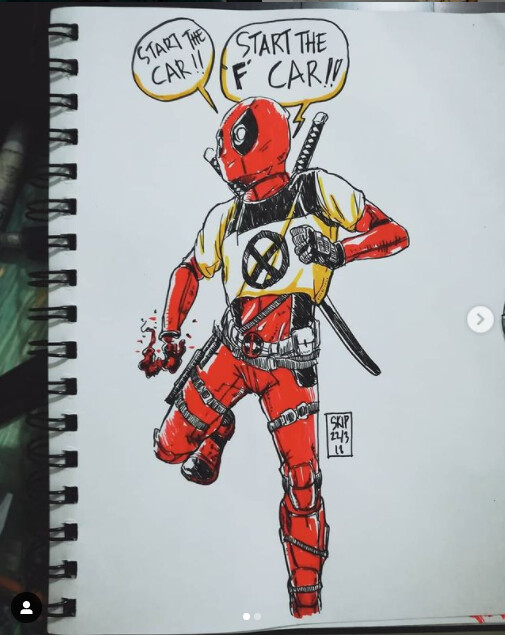 ArtStation - Deadpool sketches