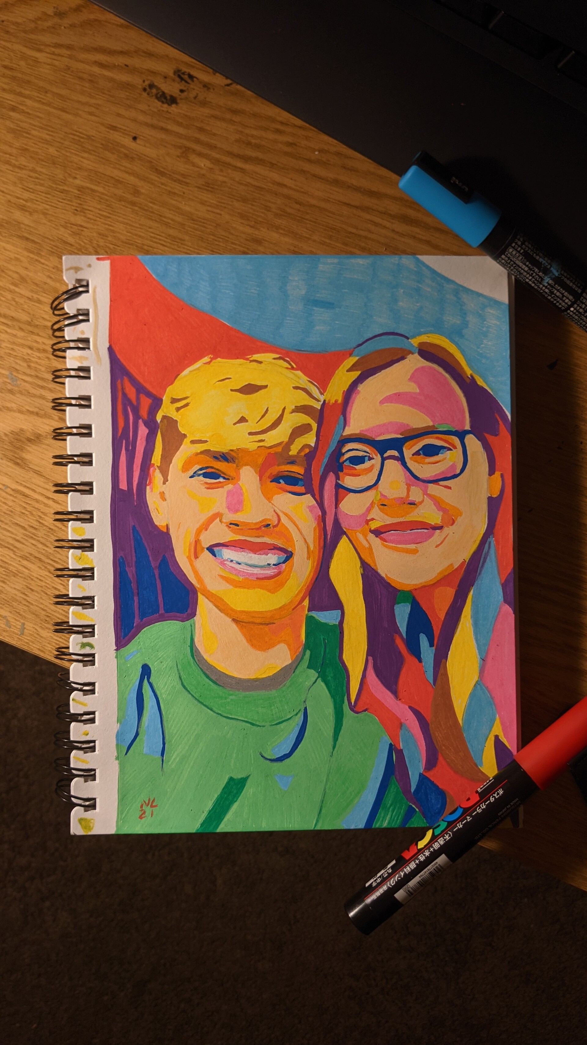ArtStation - POSCA Couple Portrait