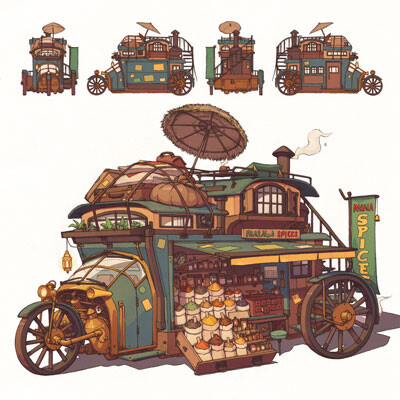ArtStation - Spice Truck concept art