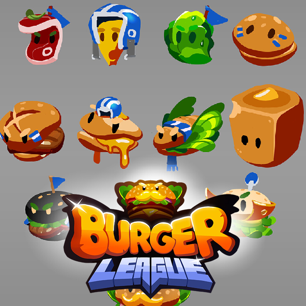 Robin Risler - Burger League - Characters Animation + Concept art