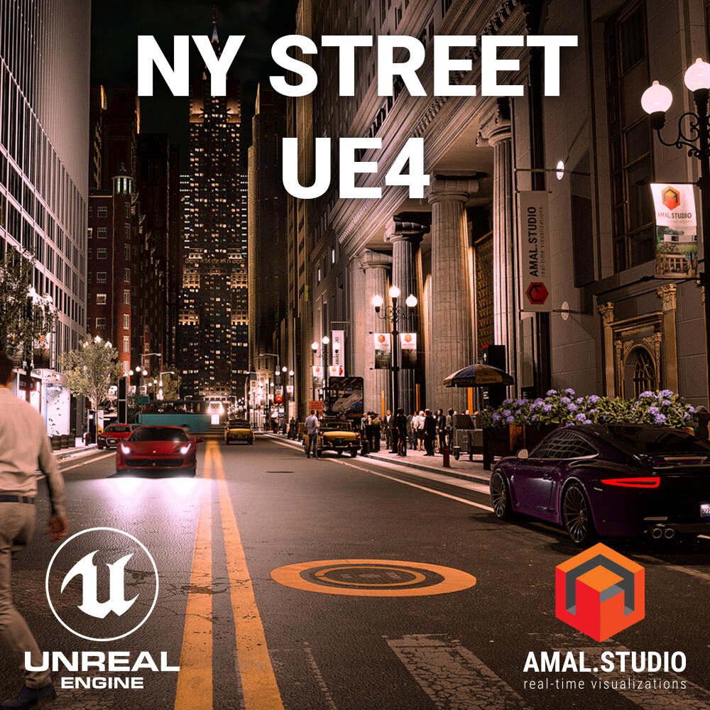 ArtStation - NY street | Unreal engine 4