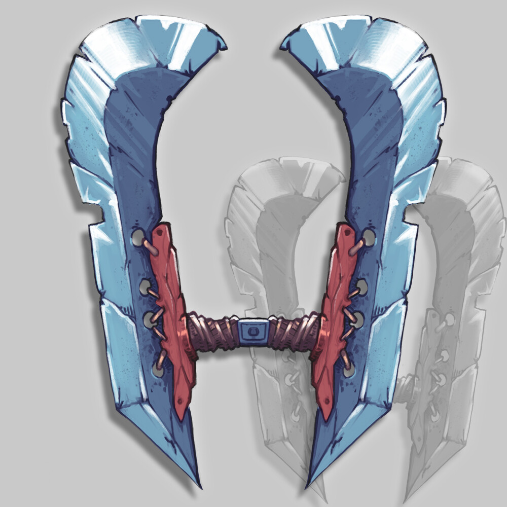 ArtStation - Tonfa Blades - Concept sheet