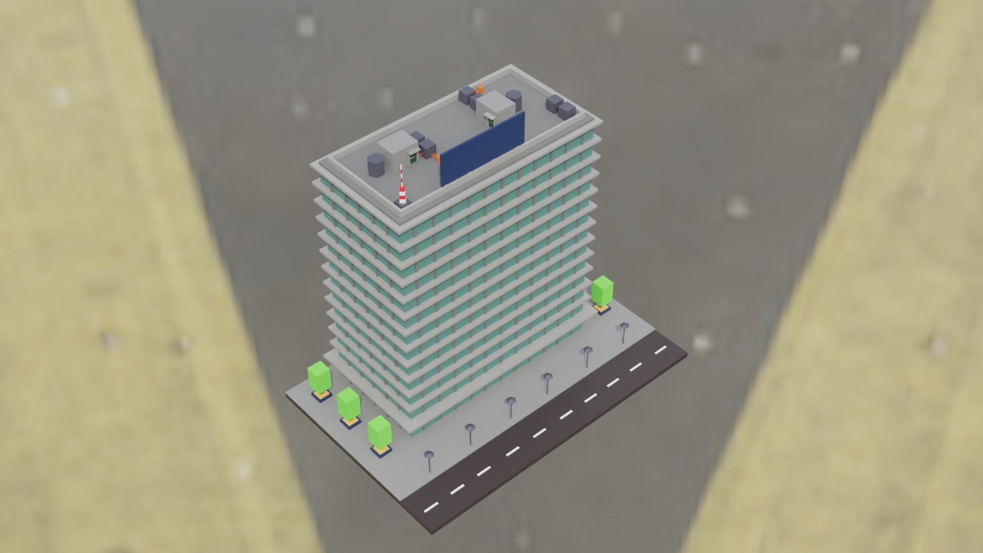 ArtStation - low poly building 01