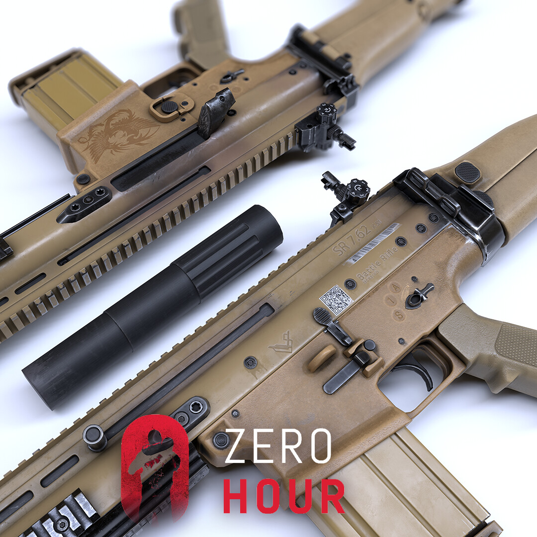 ArtStation - SR 7.62 (SCAR-H) | ZERO HOUR