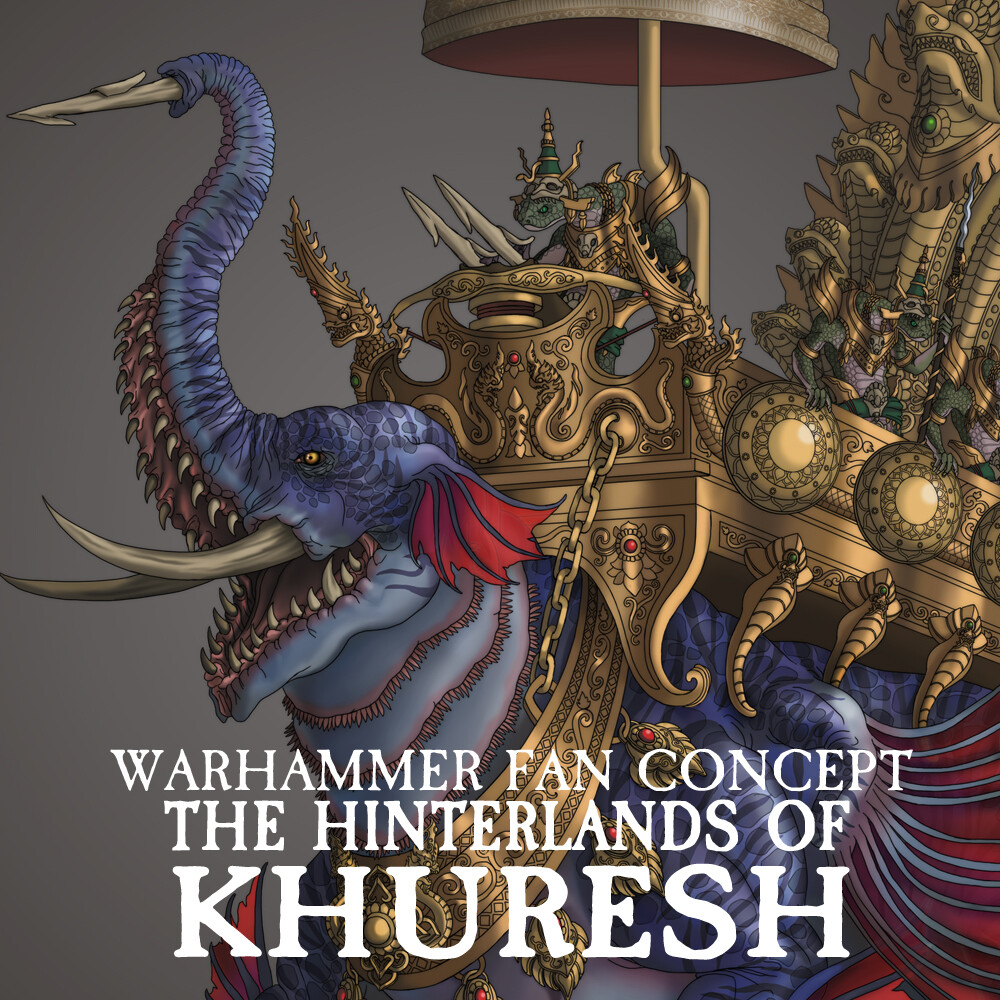 ArtStation - Warhammer Khuresh concept art: Makor Fang Launcher (Artillery)