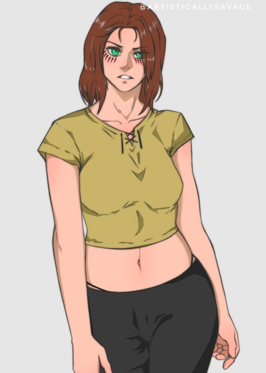 ArtStation - Devil of Paradis (eren fem version)