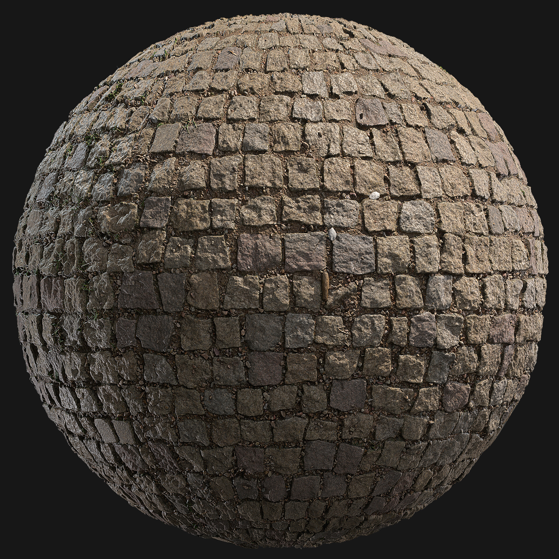 ArtStation - Photogrammetry - Cobblestone Floor Material