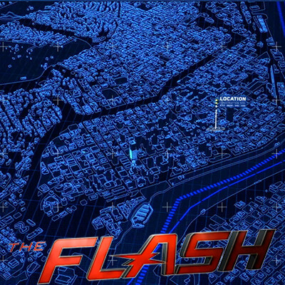 ArtStation - Flash Season 7 Episode 4 - Tracking Map Elements
