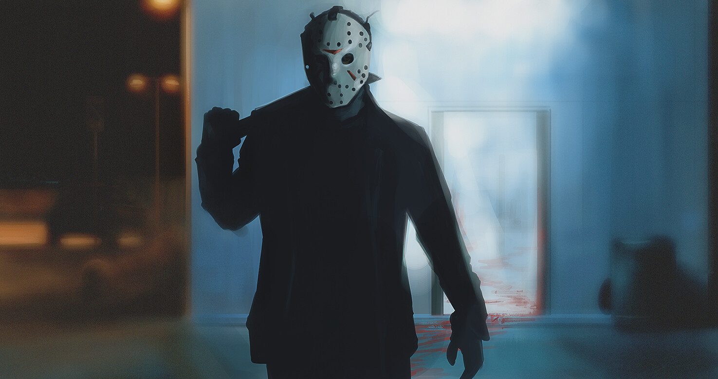 ArtStation - Timelapse digital painting video - Friday the 13th - fanart