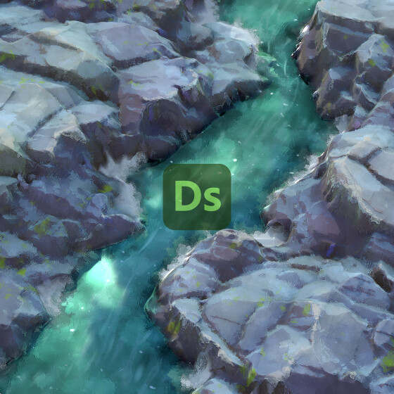 ArtStation - Stylized River