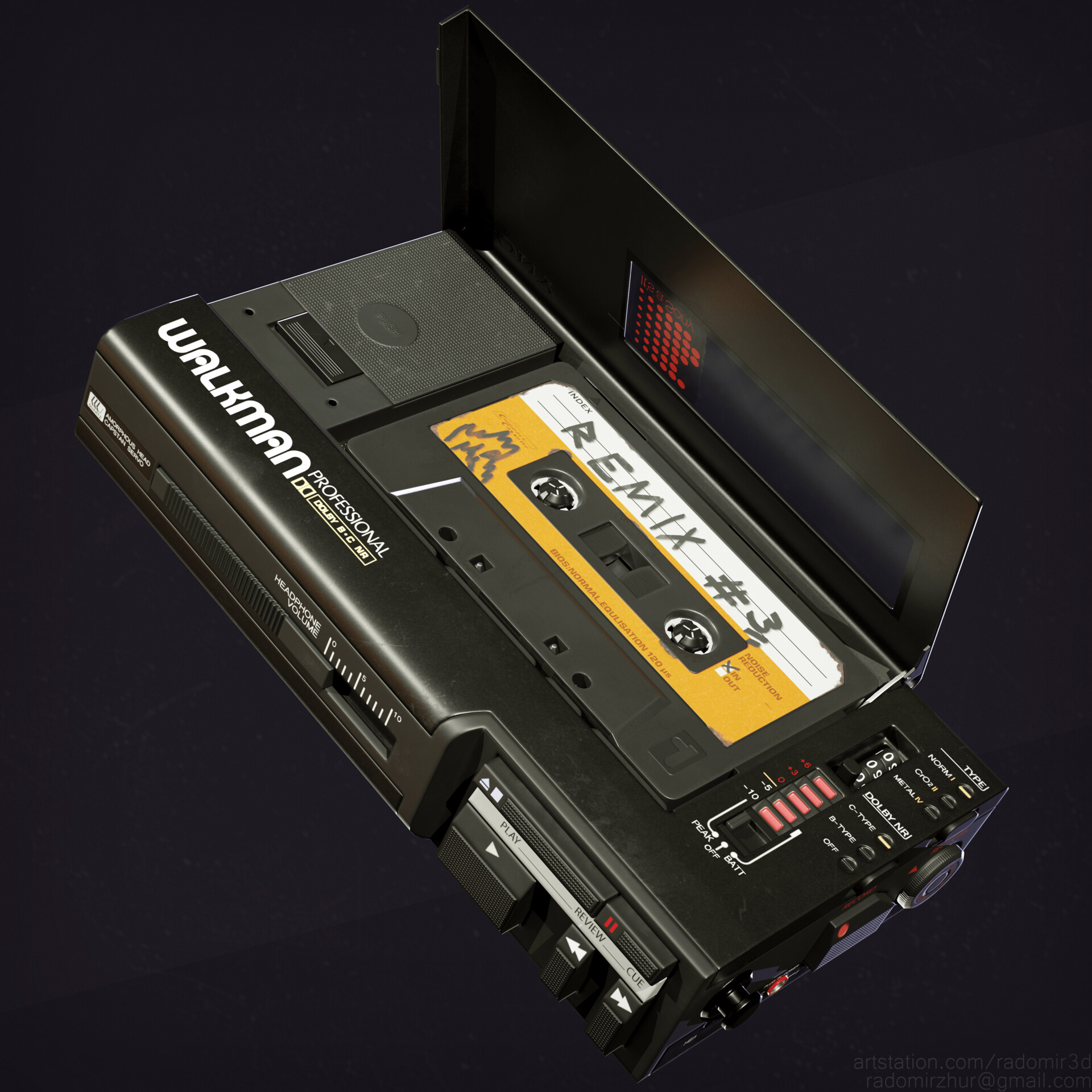 ArtStation - Sony Walkman wm-d6c Game Ready