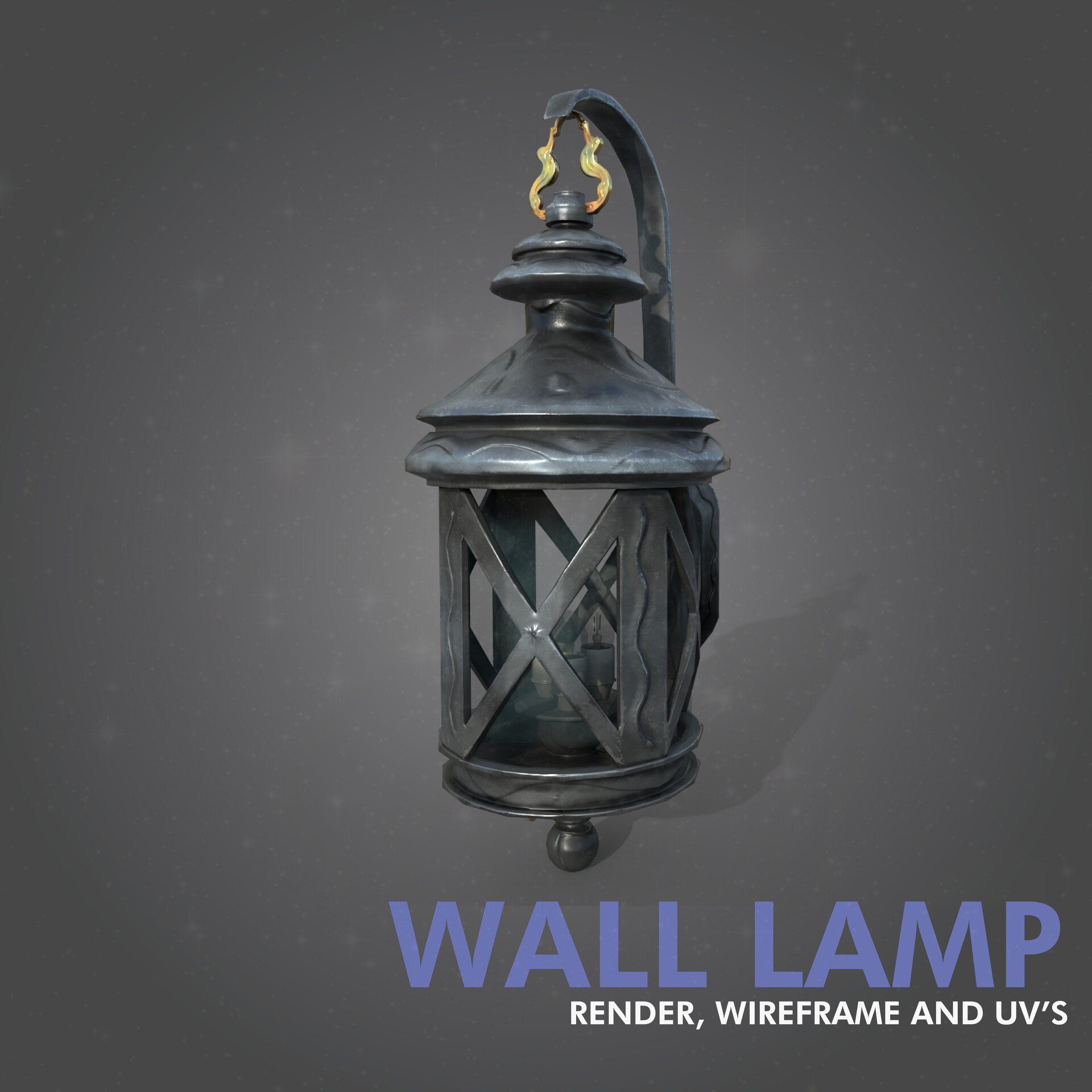 ArtStation - PROP - Wall lamp