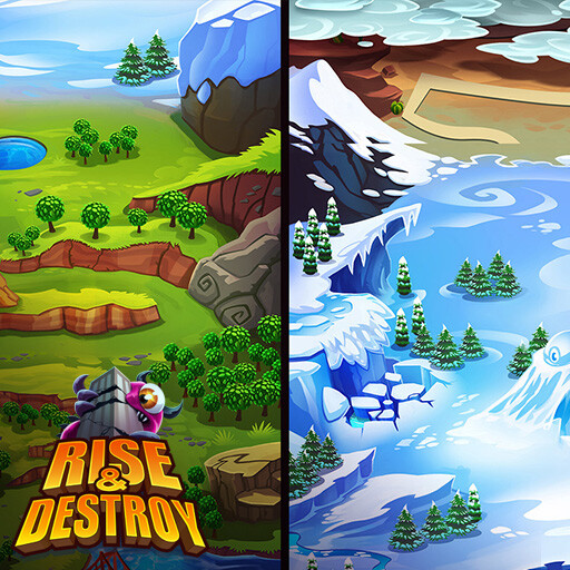 ArtStation - Rise & Destroy - World Map