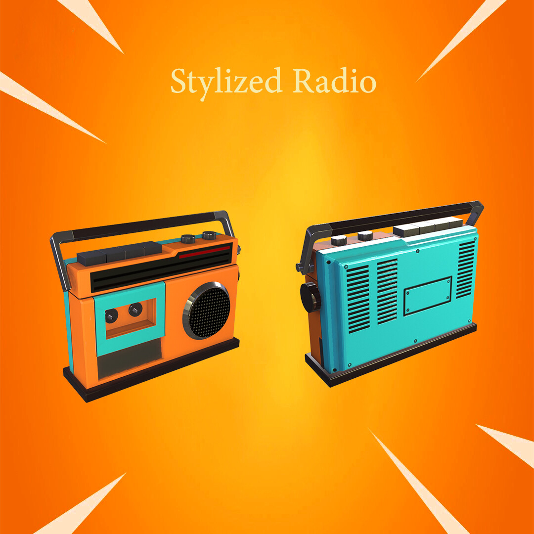 ArtStation - Stylized Radio