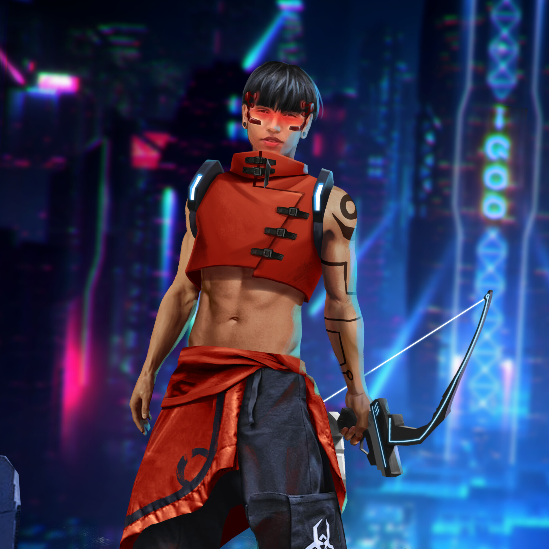 ArtStation - Tribal Cyberpunk