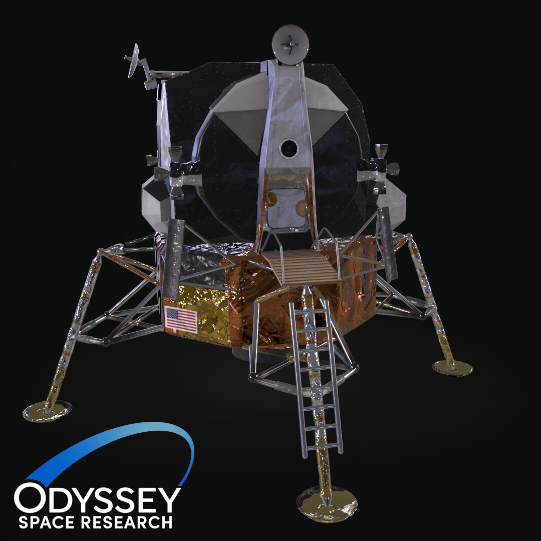 ArtStation - Apollo Lunar Module and Roving Vehicle
