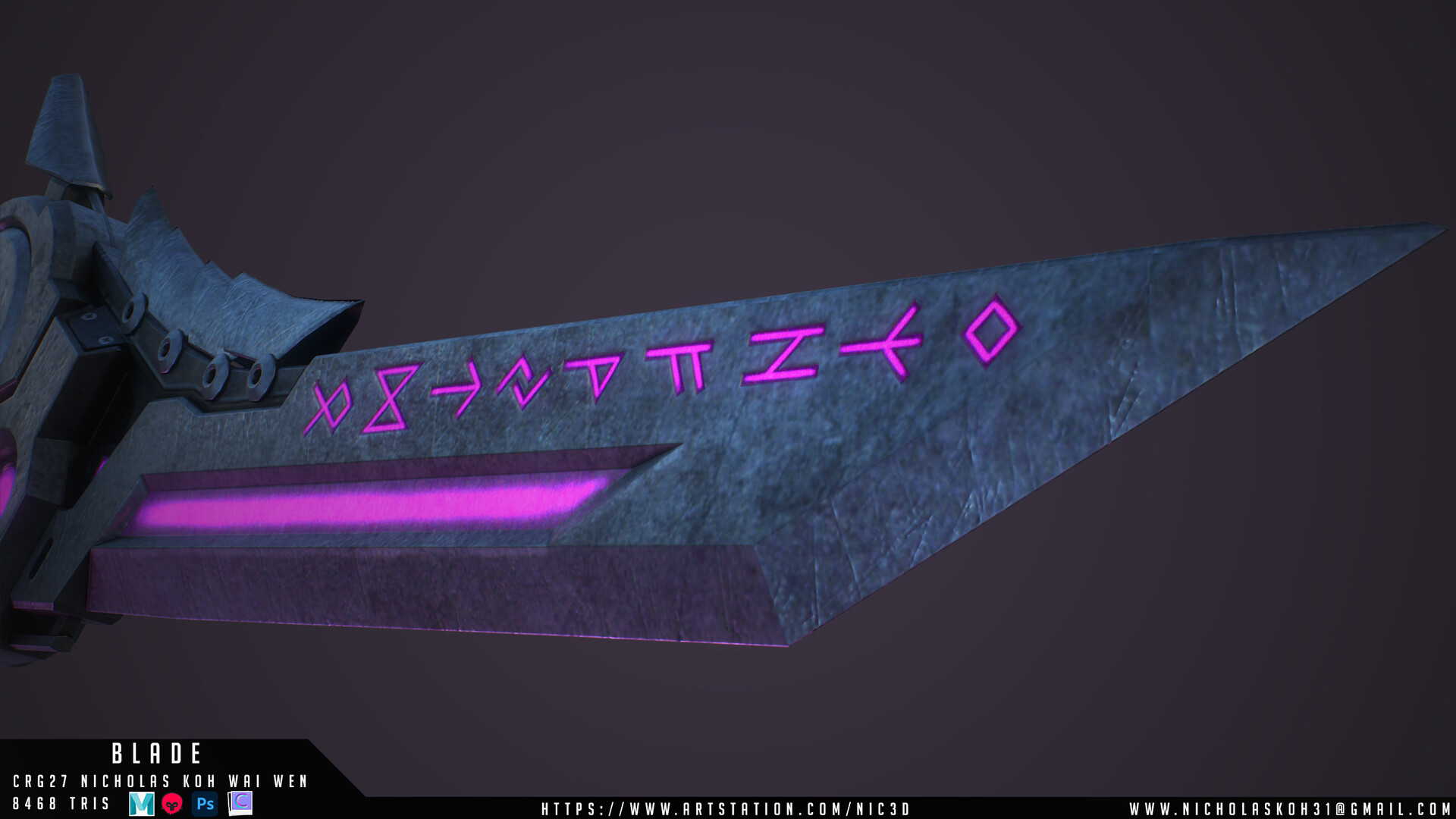 ArtStation - Ancient Sci Fi Blade