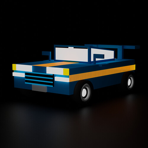 ArtStation - Low poly car