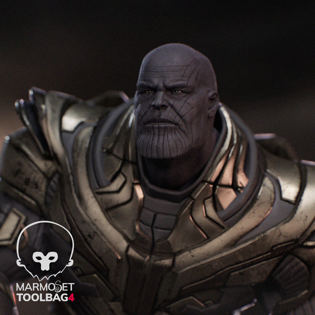 ArtStation - Thanos waiting for avengers_Scene