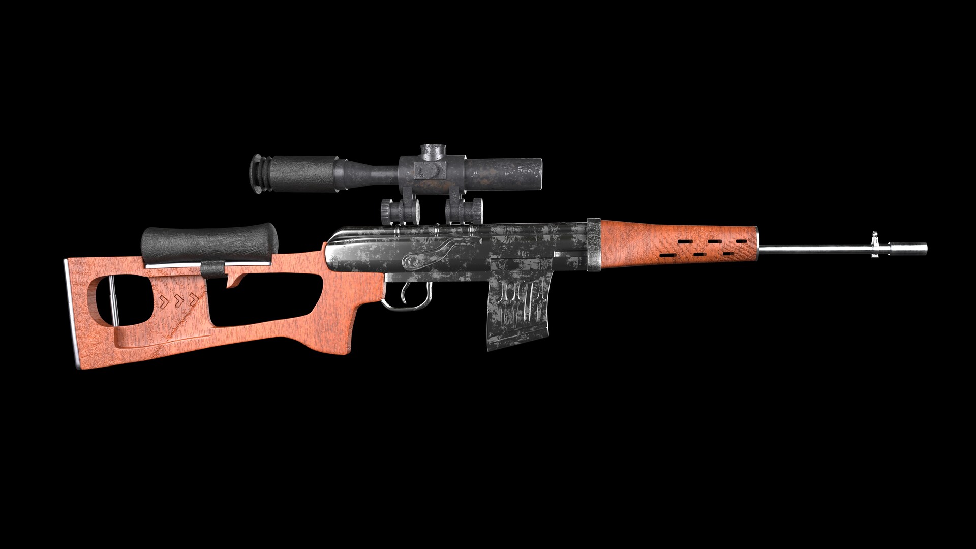 ArtStation - Sniper 3d model