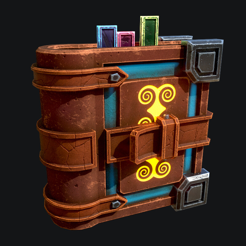 ArtStation - Stylized Magic Book