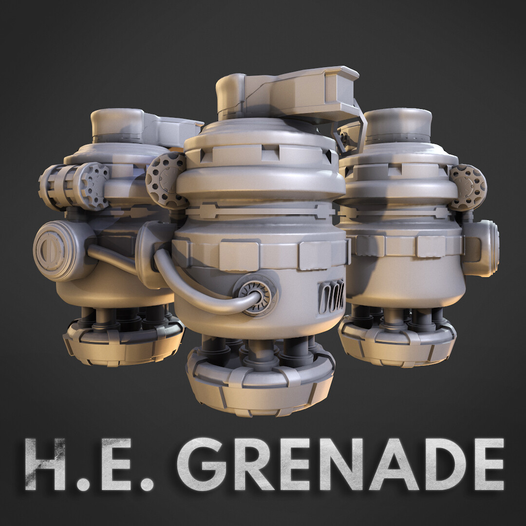 ArtStation - High explosive grenade