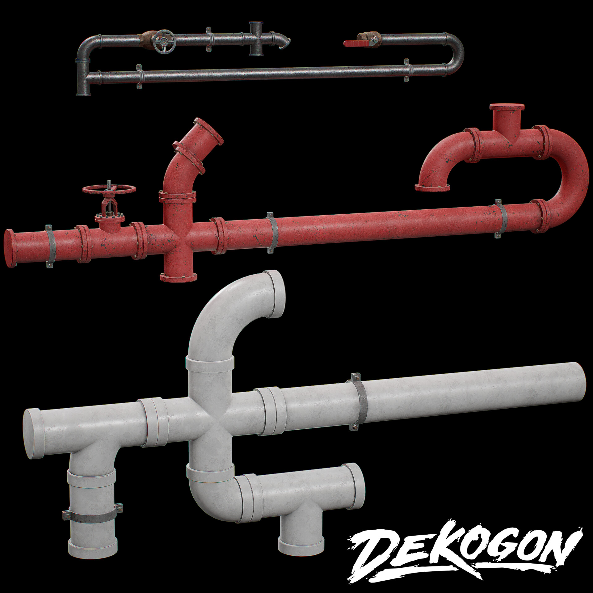 ArtStation - Modular Pipe Set