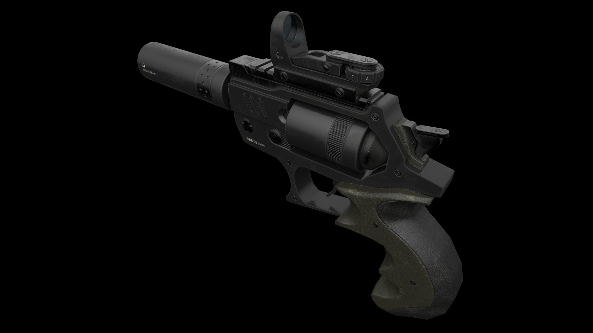 ArtStation - Sci Fi Snubnose Revolver