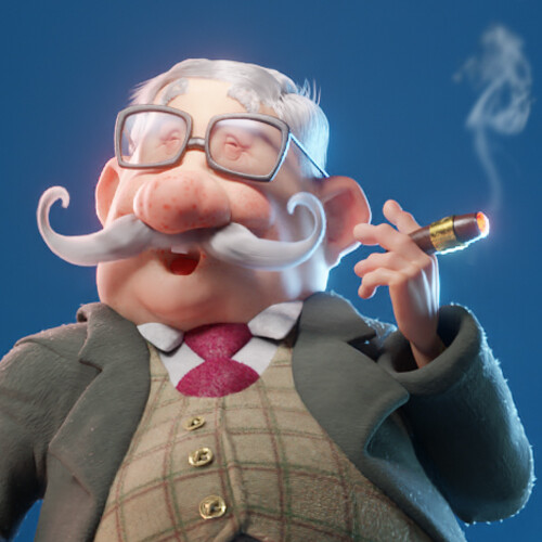 ArtStation - Old British Dude (Stylized Character)