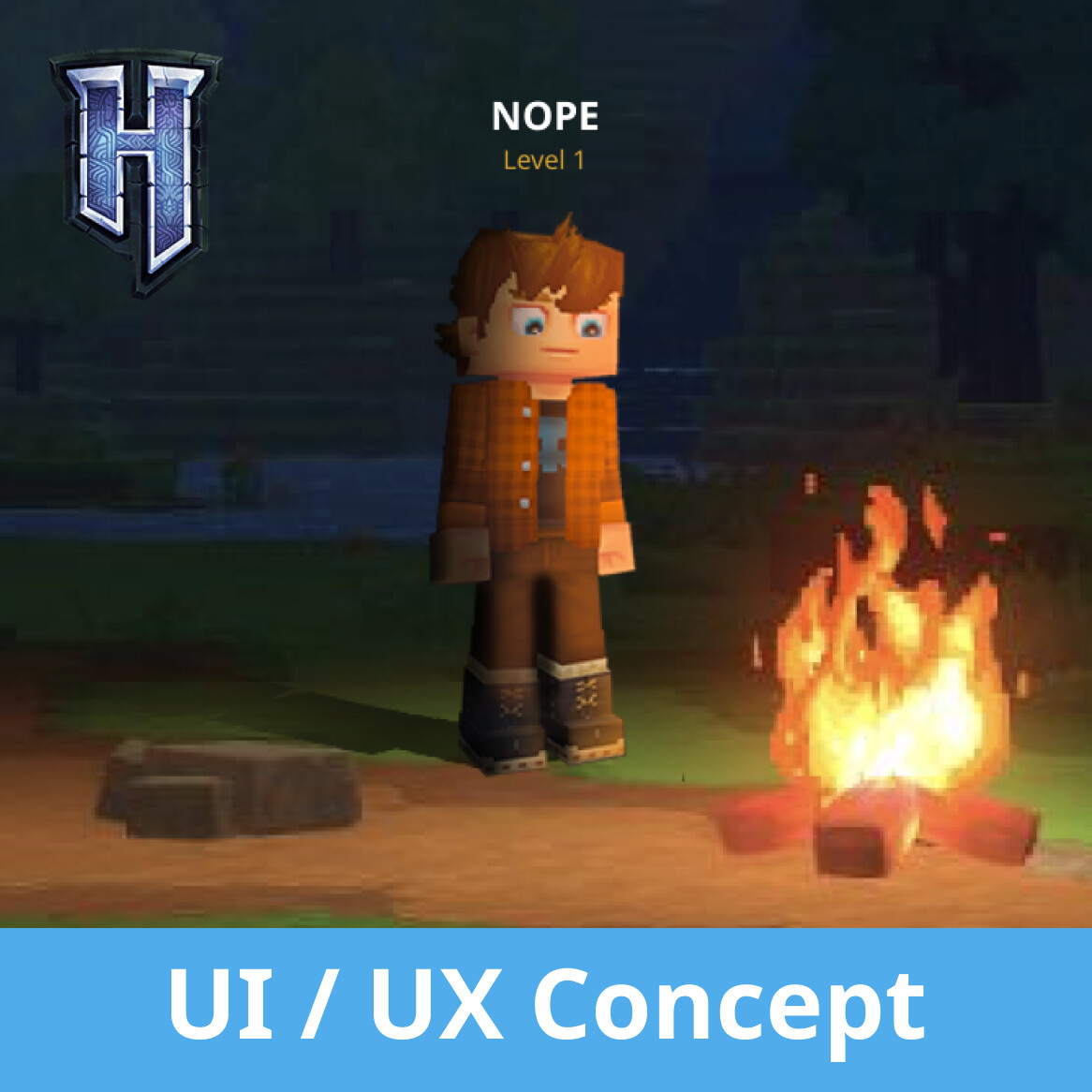 ArtStation - UI Concept - Hytale Main Menu