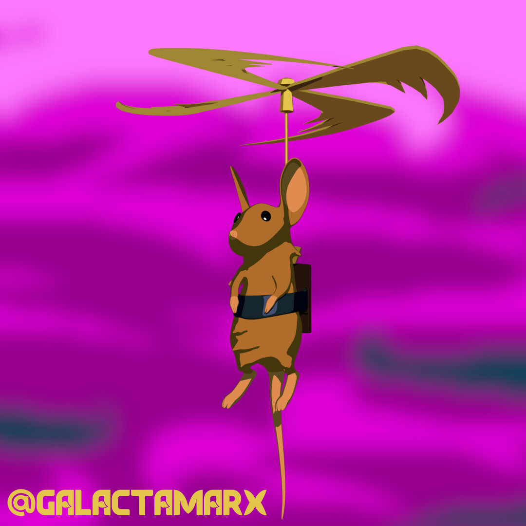 ArtStation - Propeller Rat (Shovel Knight) - 3D Model and Animation