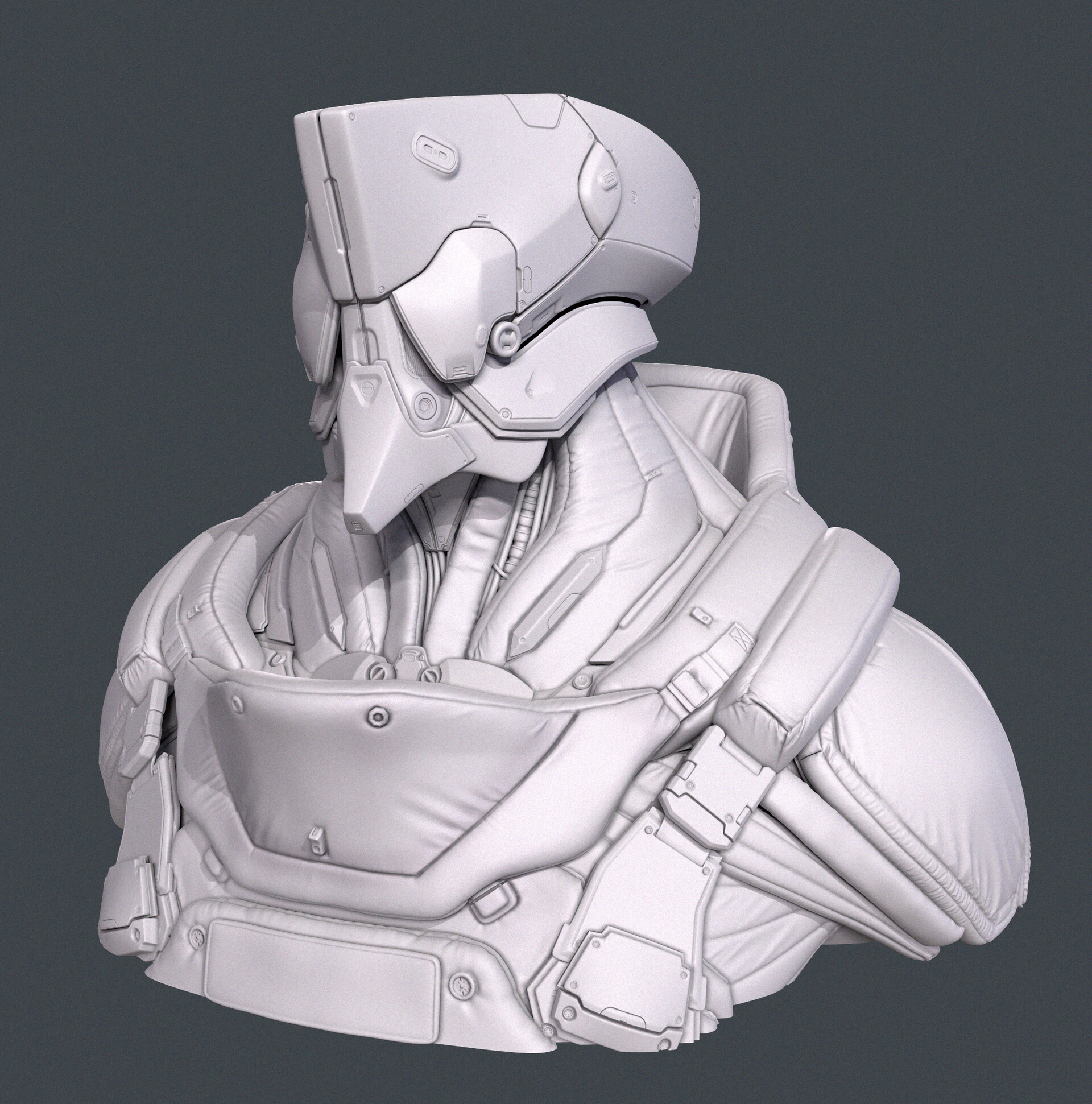 ArtStation - Scifi Bust
