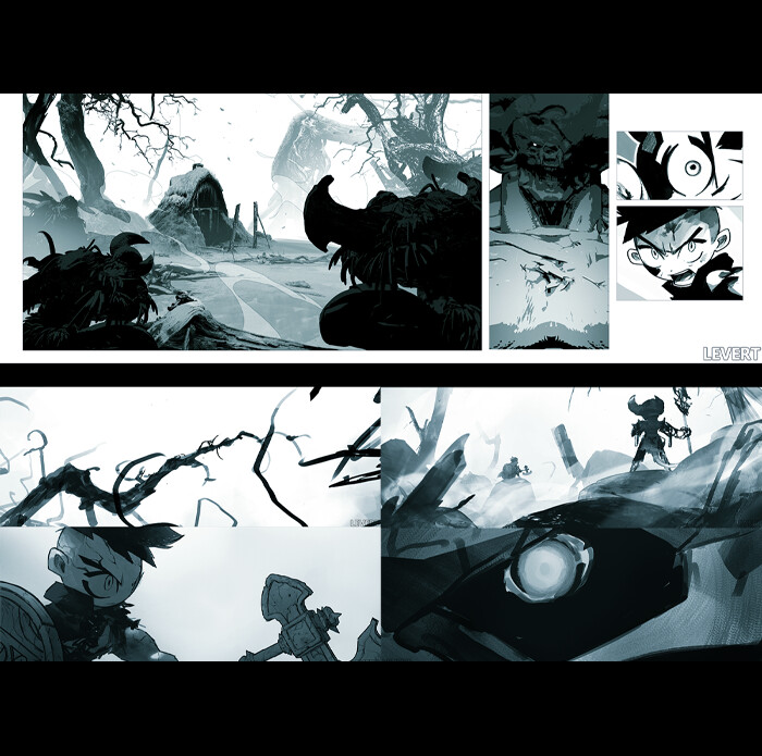 ArtStation - REBOUND - Dark Fantasy Comic - Sketches and WIP bundle 01