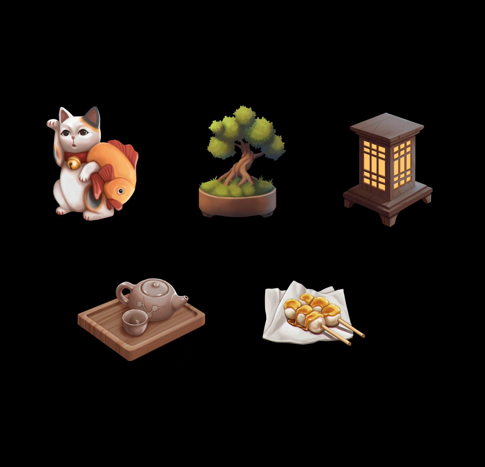 ArtStation - Asian props