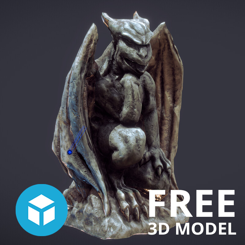 ArtStation - Prop - Gargoyle