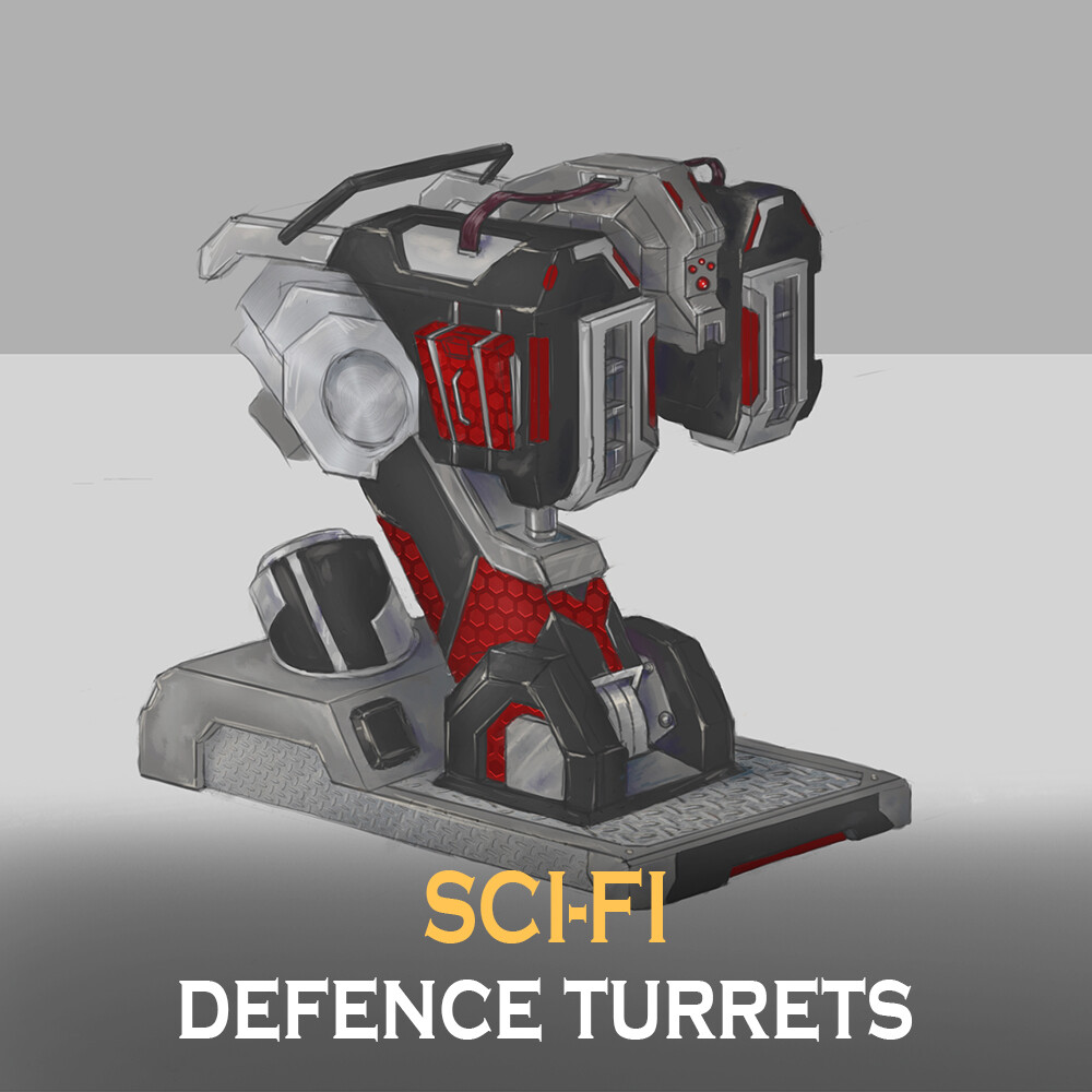 ArtStation - Defence turrets