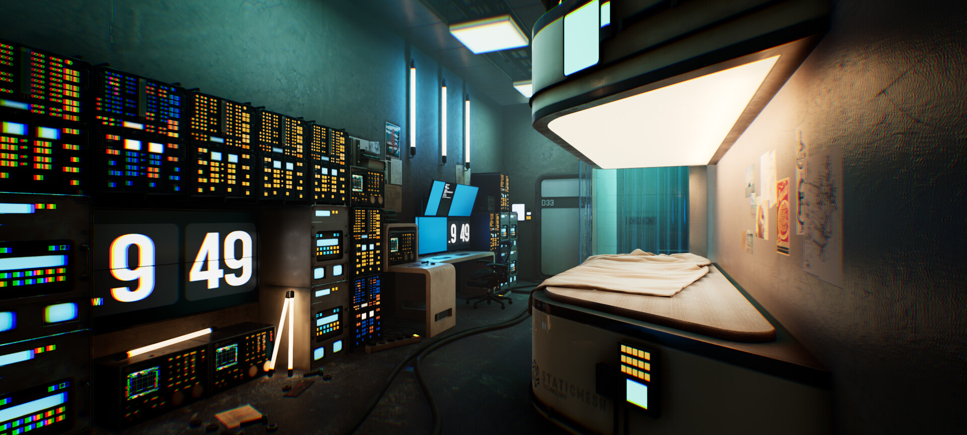 ArtStation - Cyberpunk room