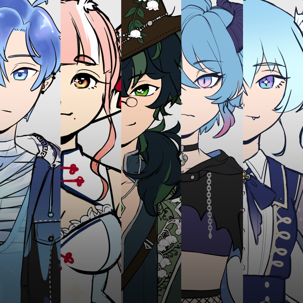 ArtStation - Vtuber Concept Designs