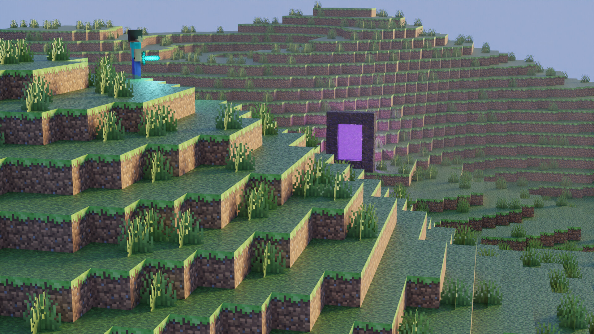 ArtStation - Day 17 - Simple Minecraft Scene