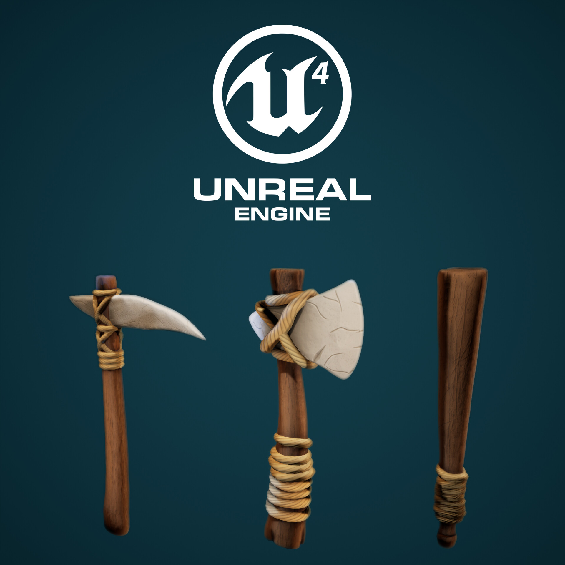 ArtStation - Stylized 3D Weapons - Unreal Engine