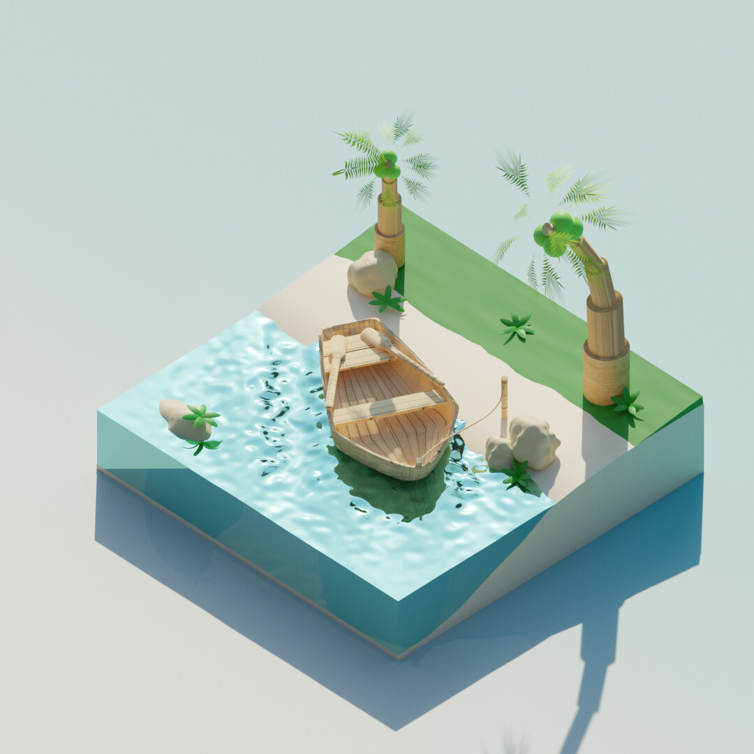ArtStation - Environment easy island