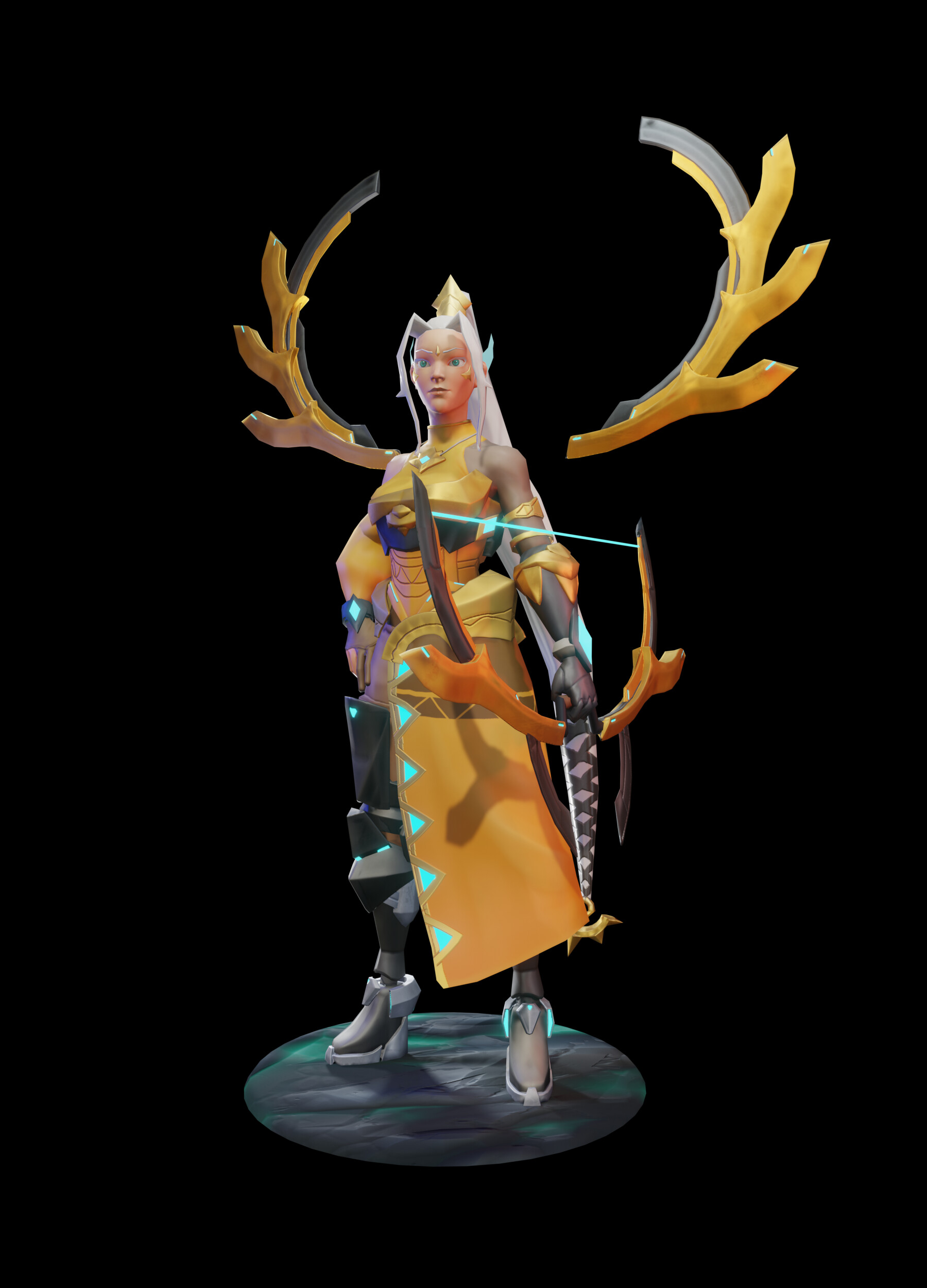 ArtStation - archer MOBA character
